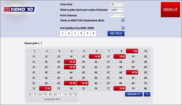 Tipos Keno 10 SK ᐈ Overenie, žrebovanie a výsledky | CasinoAutomaty.eu